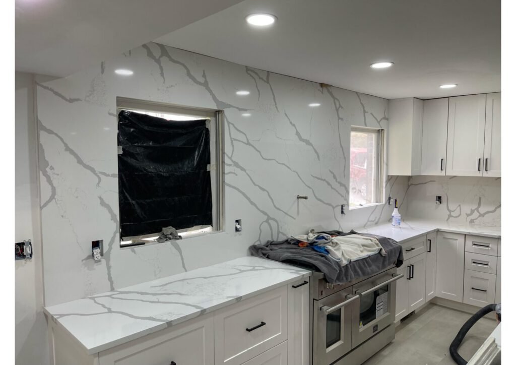 Calacatta Lazaro / Installed (Limited Supply !) - Granate Omega1 Inc.